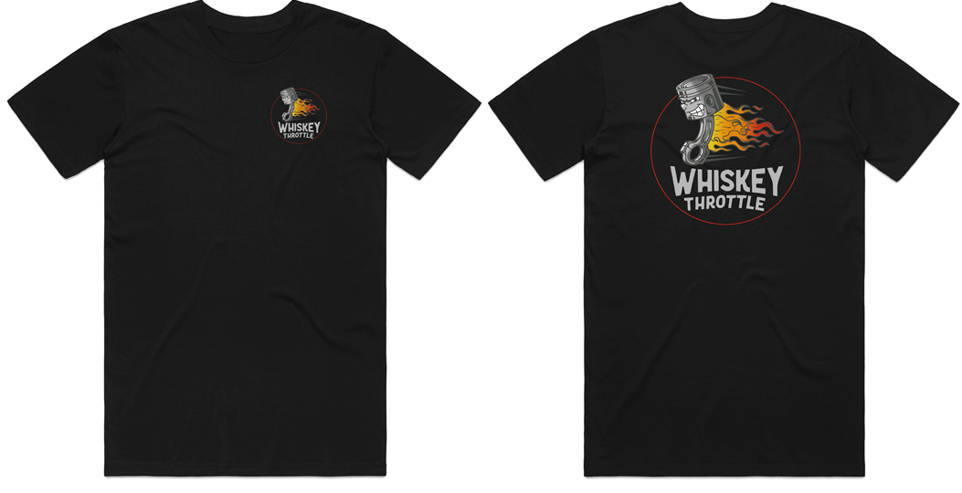 Whiskey Piston Tee – Whiskey Throttle Merch